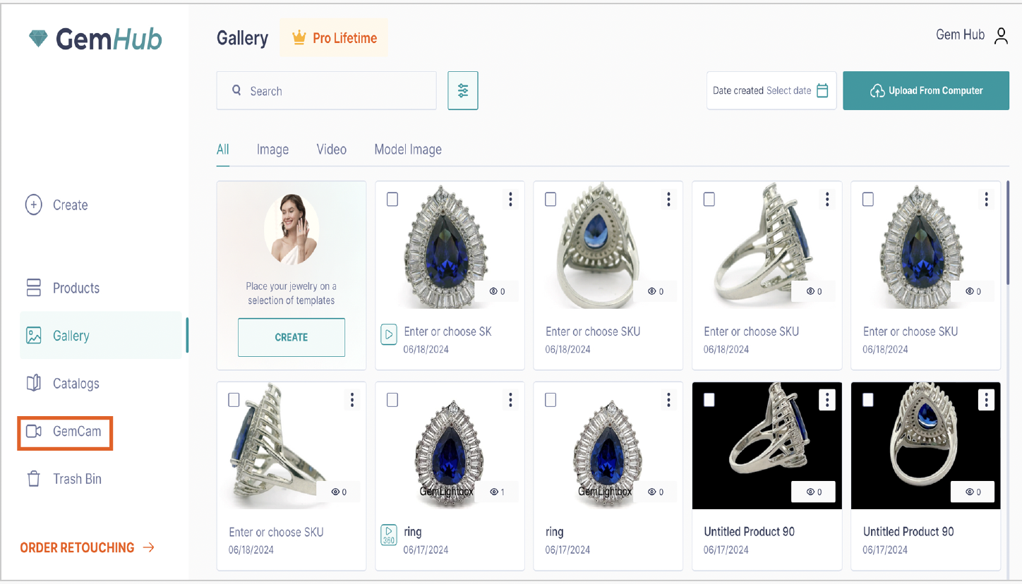 Getting A White Background With GemCam